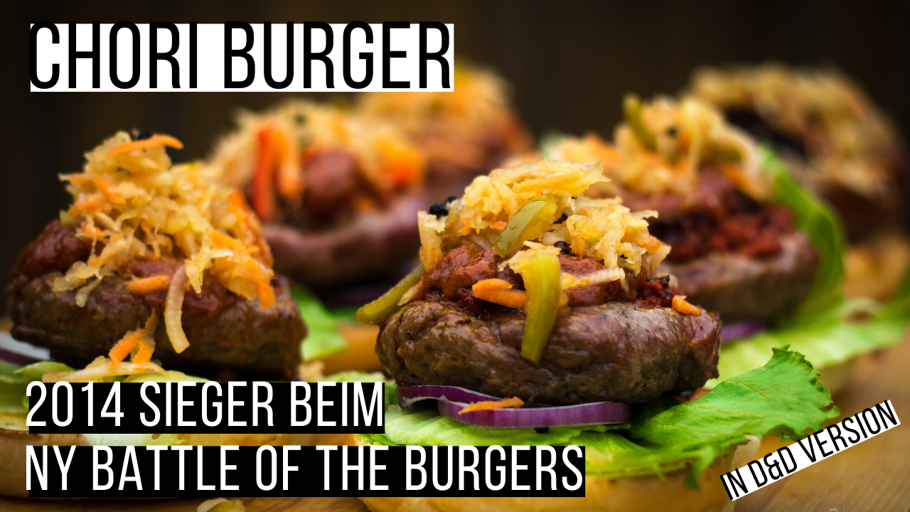 Chori Burger - 2014 Battle of the Burgers - Barbecue Rezepte